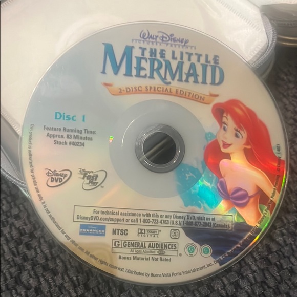 Disney | Media | The Little Mermaid 2disc Special Edition Dvd Disc ...